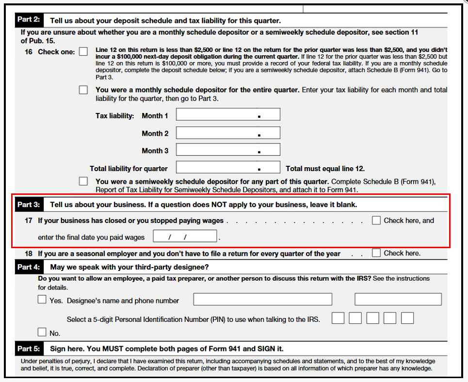 How Do You Mark A 941 Return FINAL In QBO
