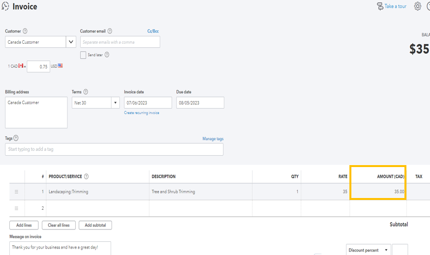 How To Change The Invoicing Currency From Euro To CAD