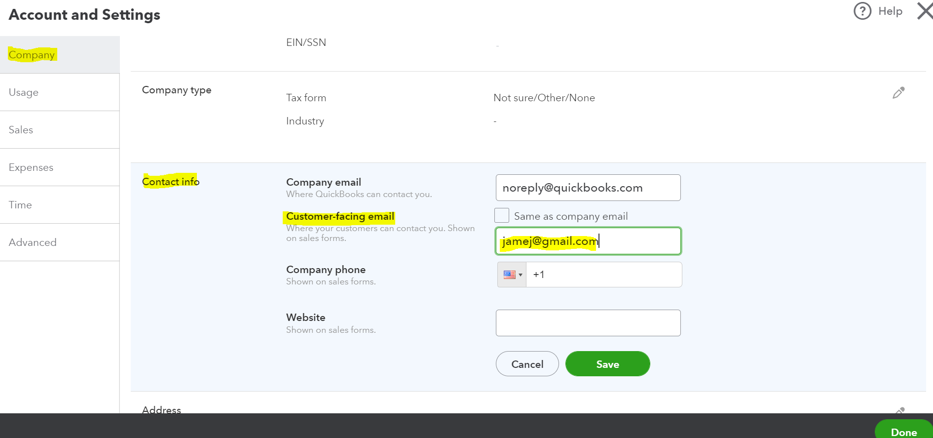 Can't change the from email when sending batch invoices