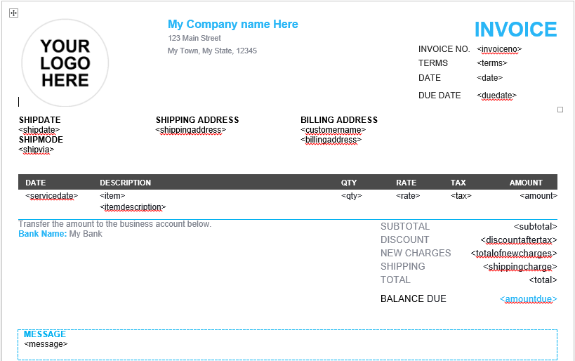 Amount Due In Words Not Woking On Importing Invoice Layout