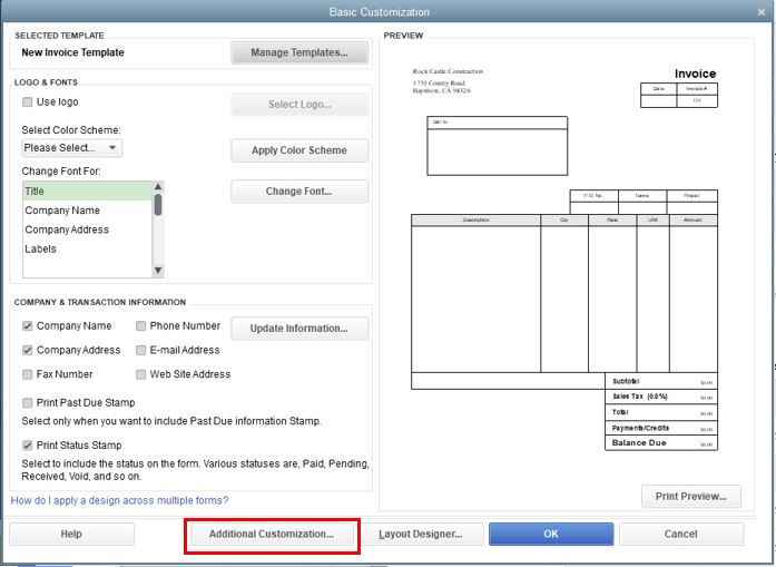 Get Invoice Template In Quickbooks Pictures Invoice Template Ideas