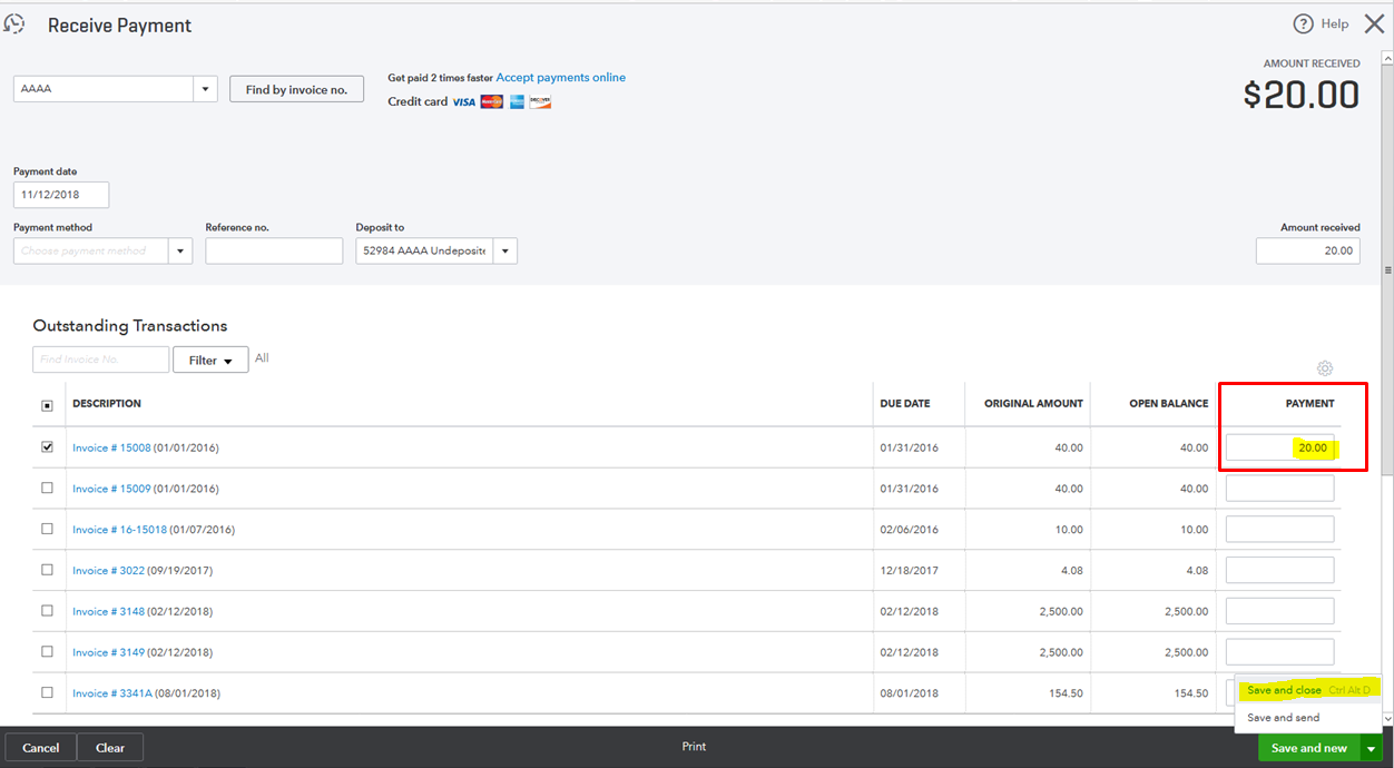 How Can I Record A Customer s Partial Payment Of An Invoice 