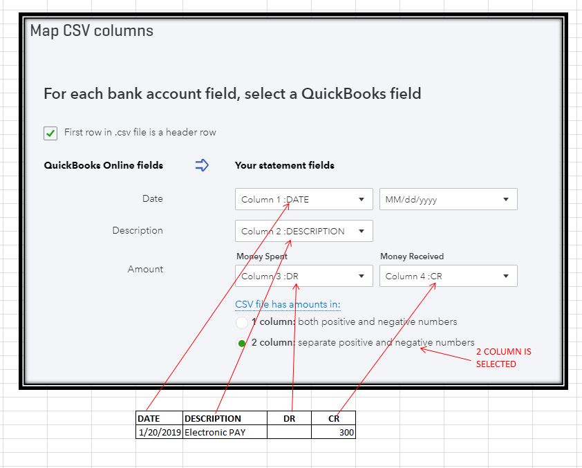 Solved: Unable to import bank statement correctly - QuickBooks Community