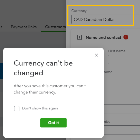 How To Change The Invoicing Currency From Euro To CAD