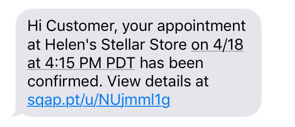 Solved What Does My Appointment Confirmation Text Look Li The 