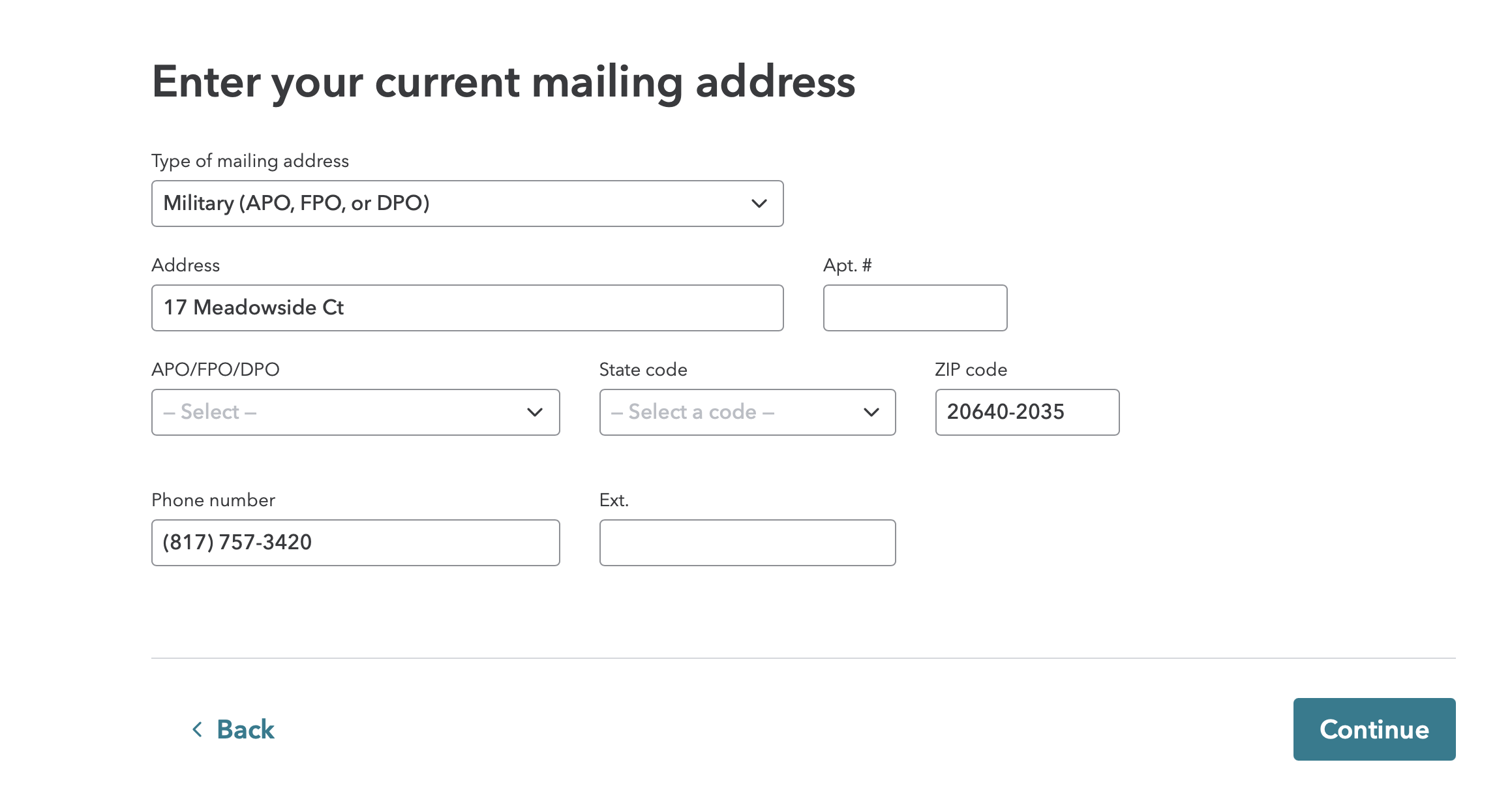 APO Address And Zip Code APO Address And Zip Code