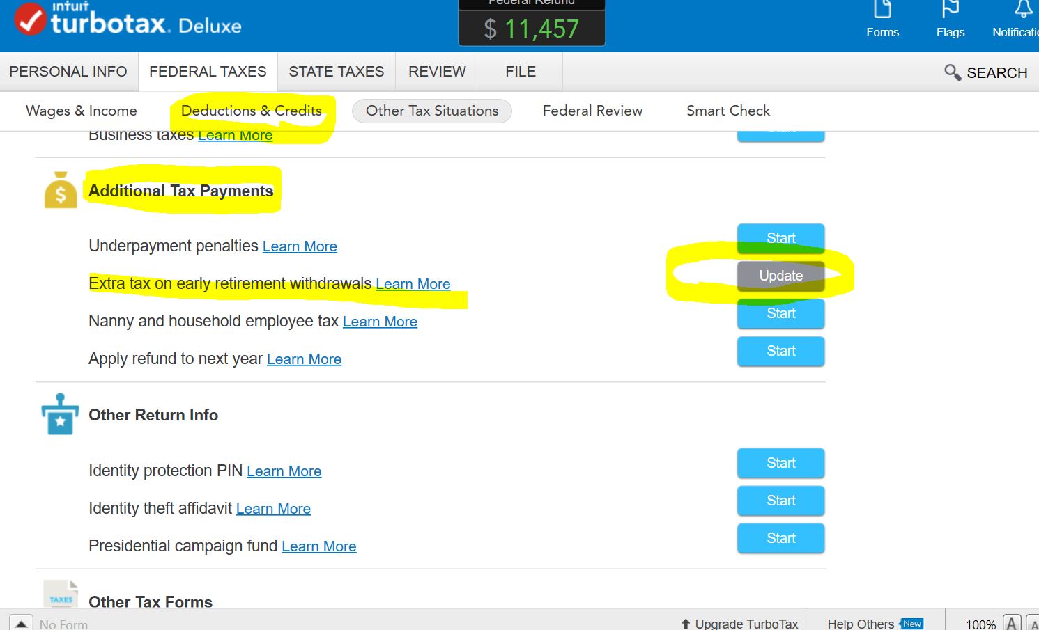 How Do I Include Form 5329 When I E file With TurboTax Page 2